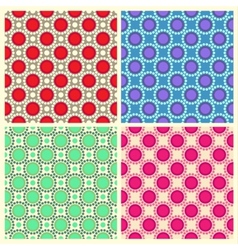 Seamless patterns with fabric texture Royalty Free Vector