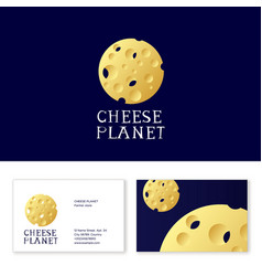 Cosmonaut and planet poster Royalty Free Vector Image