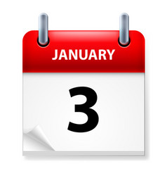 Calendar template with red hibiscus for january Vector Image