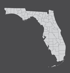 Florida region map Royalty Free Vector Image - VectorStock