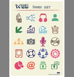 Invention doodle website template design Vector Image