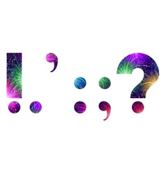 Set of funny smiley punctuation Royalty Free Vector Image