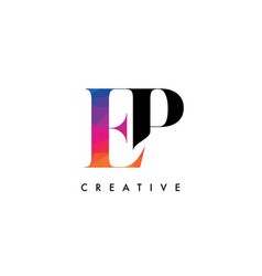Vs letter design with creative cut and colorful Vector Image
