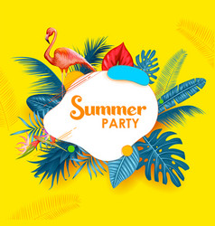 Summer time poster wallpaper for fun party Vector Image