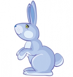 Cute baby rabbit cartoon Royalty Free Vector Image