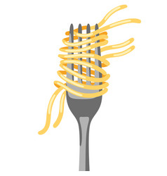 Italian pasta spaghetti on plate Royalty Free Vector Image