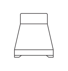 Bed topview icon image Royalty Free Vector Image