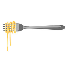 Italian pasta spaghetti on plate Royalty Free Vector Image