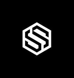 Su logo monogram with sword element ribbon design Vector Image