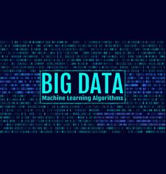 Blue binary computer code background Royalty Free Vector