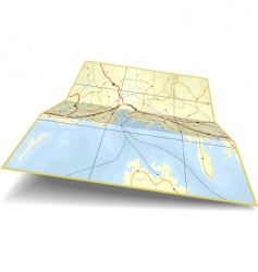 Us interstate highway map Royalty Free Vector Image