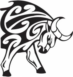 Bull design Royalty Free Vector Image - VectorStock