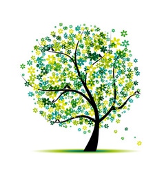 Spring tree Royalty Free Vector Image - VectorStock