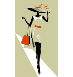 Fashion models representing a new collection Vector Image