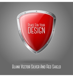 Ornamental heraldic shield highly realistic Vector Image