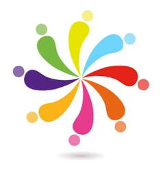 Multicultural little kids having fun together Vector Image