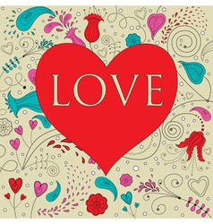 Vintage love textured backgrounds Royalty Free Vector Image