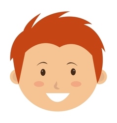 Happy smiling red haired children Royalty Free Vector Image