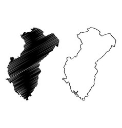 Benue state map Royalty Free Vector Image - VectorStock