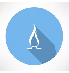 Water fire flame gas oil Royalty Free Vector Image