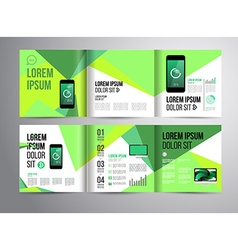 Membership brochure template layout Royalty Free Vector