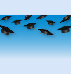 Happy graduation greeting background Royalty Free Vector