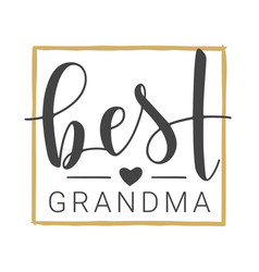 Handwritten lettering promoted to grandma Vector Image