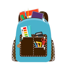 School bag backpack icon Royalty Free Vector Image