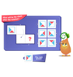 Puzzles shape rotation Royalty Free Vector Image