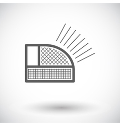 Cars with parking signal Royalty Free Vector Image