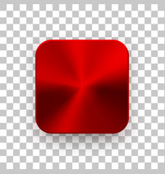 Red metal circle badge Royalty Free Vector Image