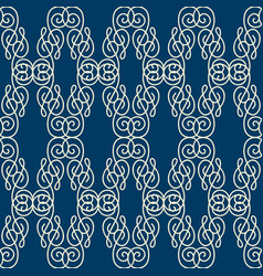 Monochrome floral vintage seamless pattern Vector Image