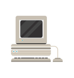 Old computer Royalty Free Vector Image - VectorStock