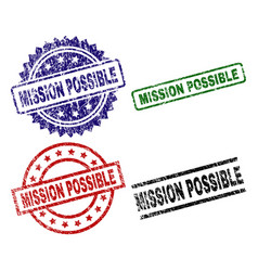 Mission accomplished rubber stamp Royalty Free Vector Image