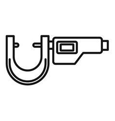 Vernier micrometer icon simple precision Vector Image