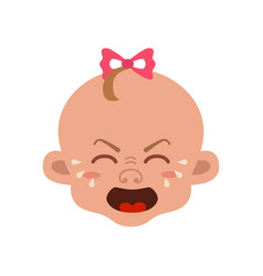 Crying baby Royalty Free Vector Image - VectorStock