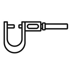 Vernier micrometer icon simple precision Vector Image
