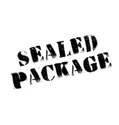 Sealed package rubber stamp Royalty Free Vector Image