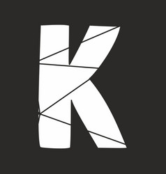 Flat number 2 isolated on white background Vector Image