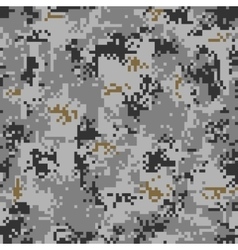 Octagon camouflage seamless pattern white gray Vector Image