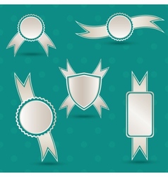 Set of retro ribbons and labels Royalty Free Vector Image