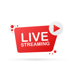Live stream icon Royalty Free Vector Image - VectorStock