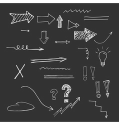 Tribal arrows doodle Royalty Free Vector Image