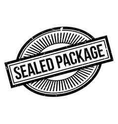Sealed package rubber stamp Royalty Free Vector Image