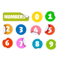 Hands up crazy numbers Royalty Free Vector Image