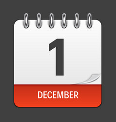 Template icon page calendar day week monday Vector Image