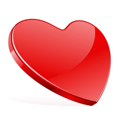 Red heart shape Royalty Free Vector Image - VectorStock