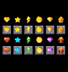 Set call mobile notification icon for game Vector Image