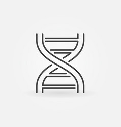 Doodle dna double helix Royalty Free Vector Image
