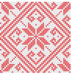 Seamless red crystals pattern Royalty Free Vector Image
